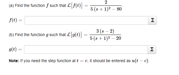 Solved (a) Find the function f such that | Chegg.com