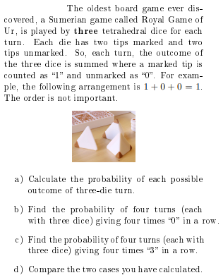 Solved The oldest board game ever dis- covered, a Sumerian | Chegg.com