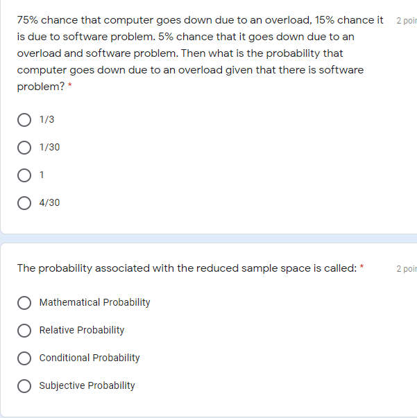 Solved 75% chance that computer goes down due to an | Chegg.com