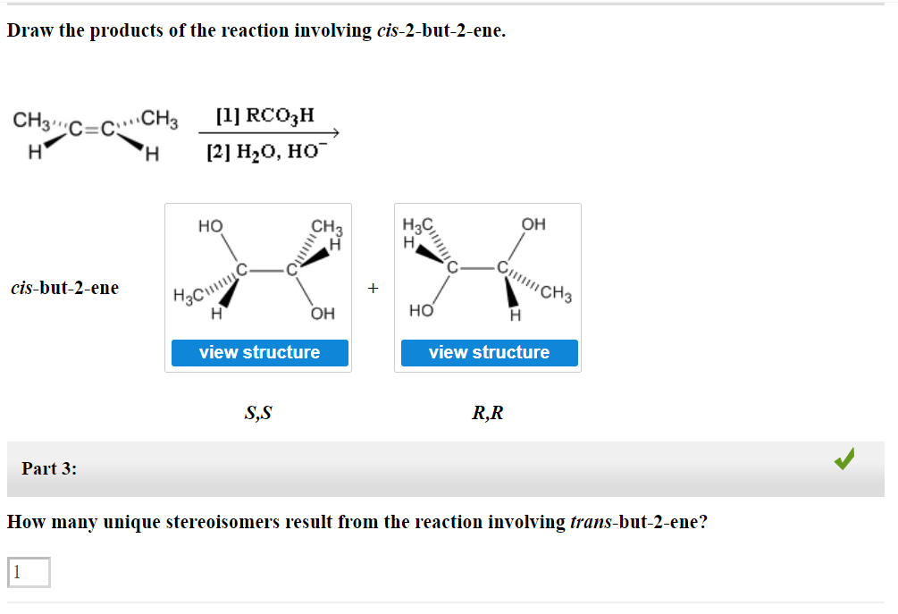 Solved Draw the products formed when both cis- and | Chegg.com