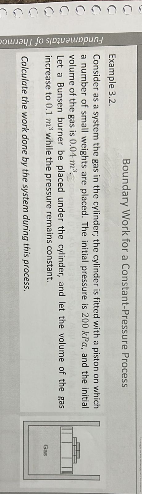 Solved Boundary Work for a Constant-Pressure Process Example | Chegg.com