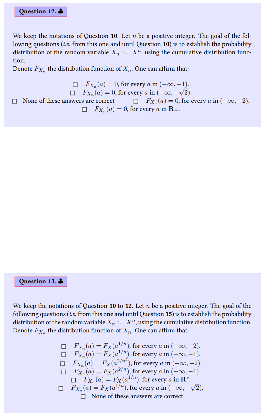 Solved Given a random variable X, with probability density | Chegg.com