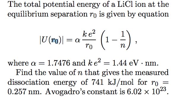 Solved equilibrium separation ro is given by equation 쁨(1-1) | Chegg.com
