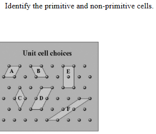 Solved Identify the primitive and non-primitive cells. | Chegg.com