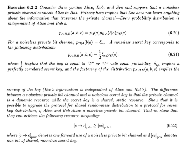 Solved Exercise 6.2.2 Consider three parties Alice, Bob, and | Chegg.com