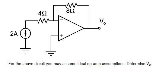 Solved For the above circuit you may assume ideal op-amp | Chegg.com