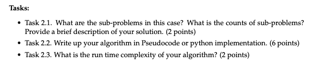 2. Dynamic Programing - City Planning. (10 points): A | Chegg.com