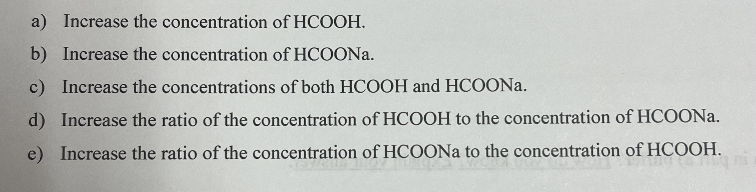 Solved What is the best way to increase the buffer capacity | Chegg.com