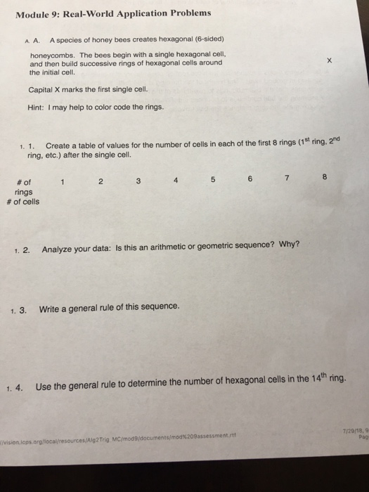 Solved Module 9: Real-World Application Problems A A. | Chegg.com