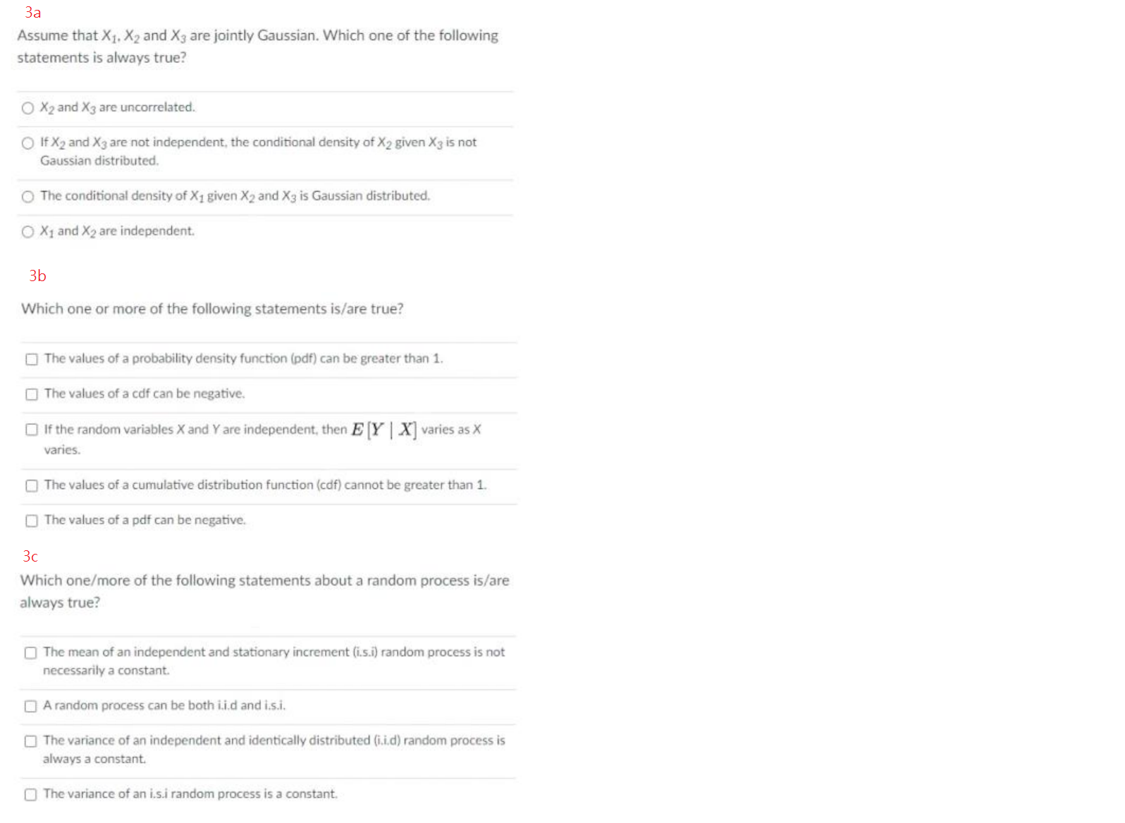 Solved За Assume that X1. X and X3 are jointly Gaussian. | Chegg.com