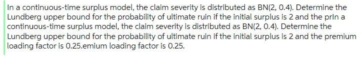 Solved In a continuous-time surplus model, the claim | Chegg.com