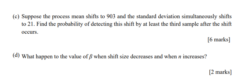Solved The following X and s charts based on n = 6 have | Chegg.com