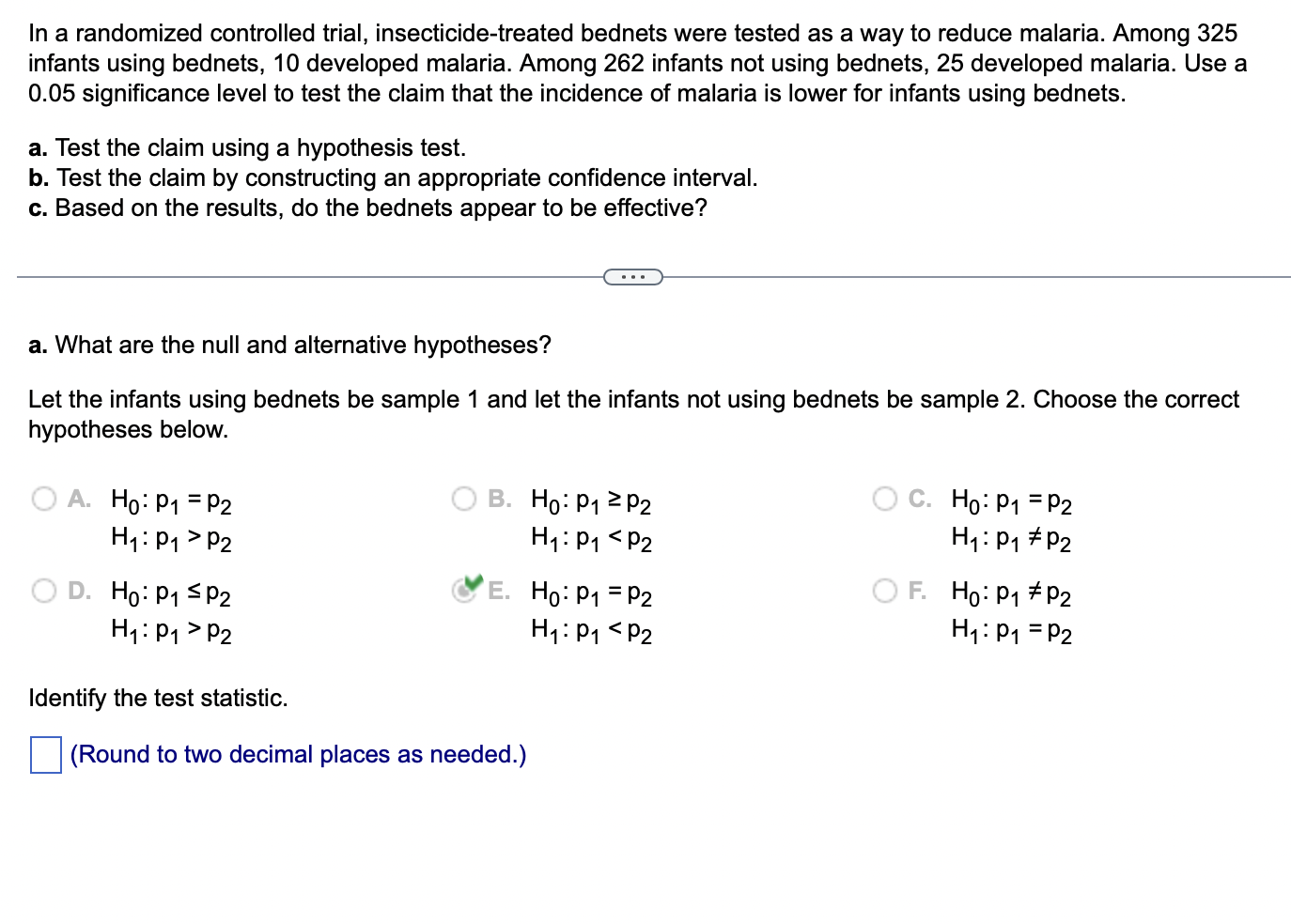 Solved b. Use a 0.05 significance level to construct a | Chegg.com