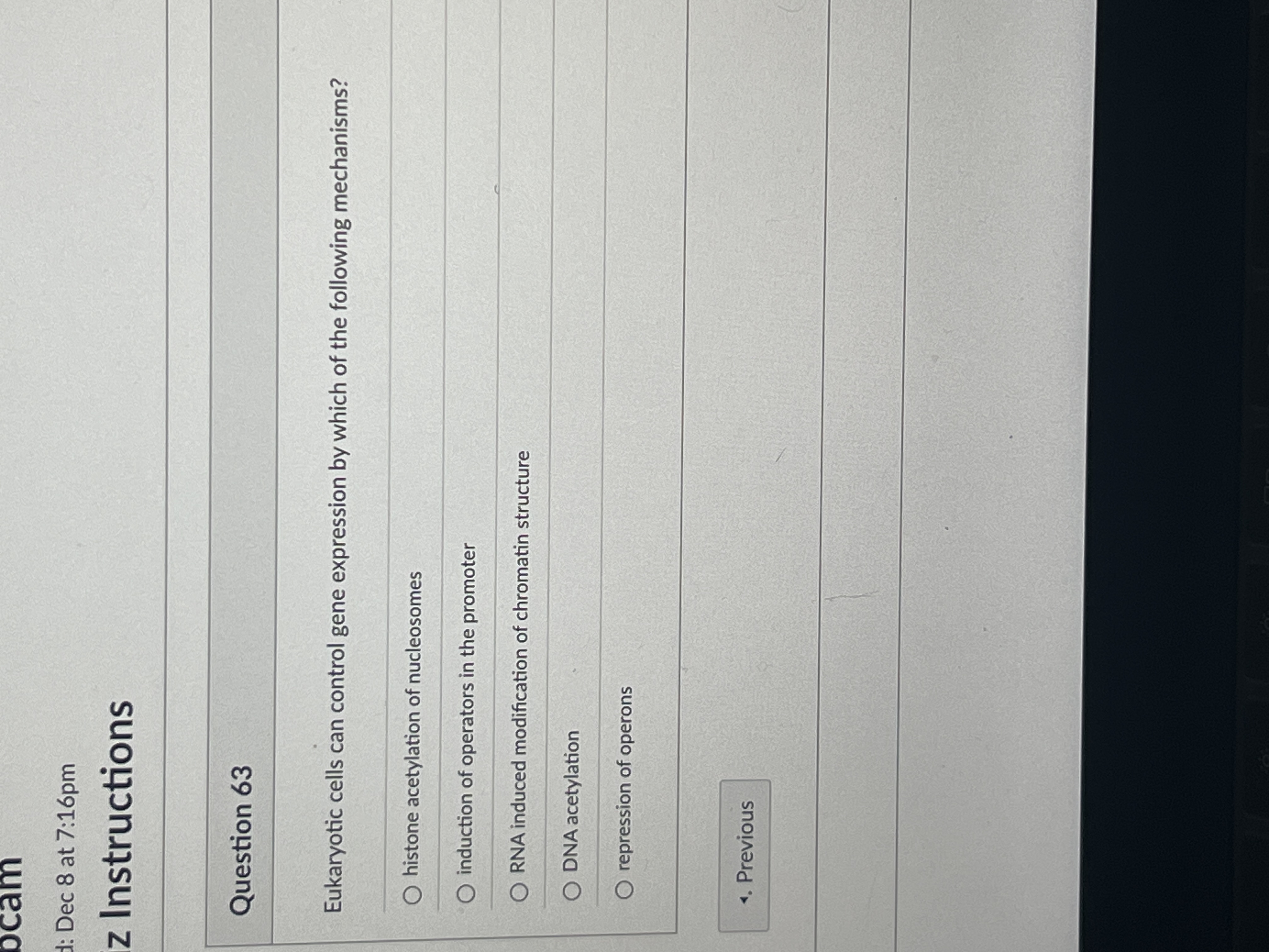 Solved Question 63Eukaryotic cells can control gene | Chegg.com