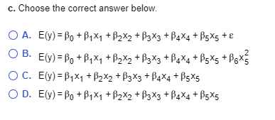 Solved Write a first-order model relating E(y) to a. two | Chegg.com