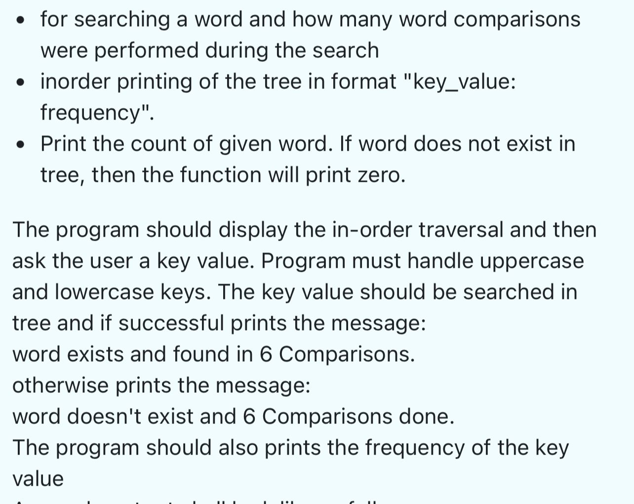 Solved - for searching a word and how many word comparisons | Chegg.com
