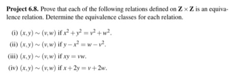 Solved Project 6.8. Prove that each of the following | Chegg.com