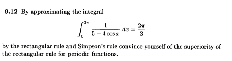 Solved 9.12 By approximating the integral by the rectangular | Chegg.com
