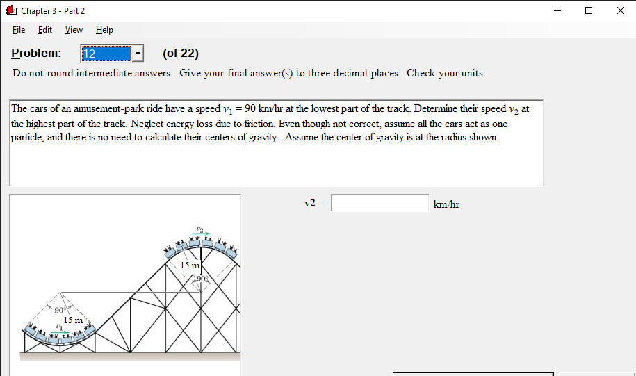 Solved - Chapter 3 - Part 2 X File Edit View Help Problem: | Chegg.com