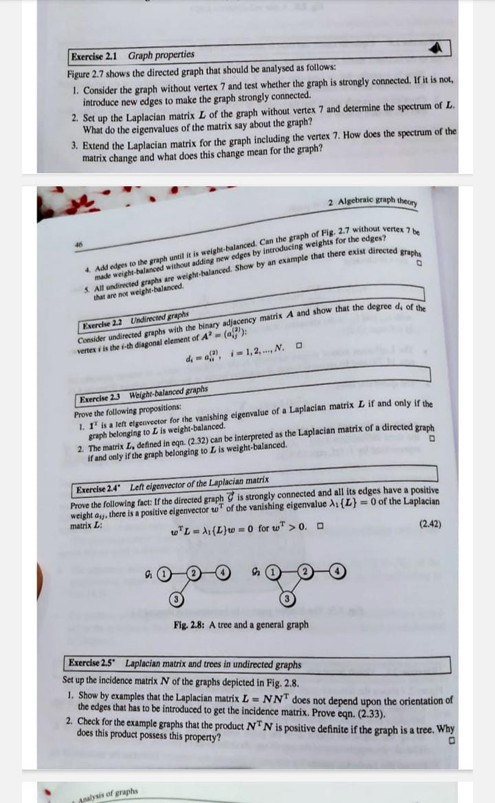 Solved Exercise 2.8 Connectivity of directed graphs The | Chegg.com