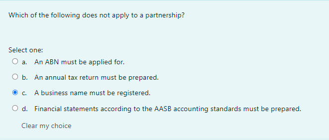 Solved Which of the following does not apply to a | Chegg.com