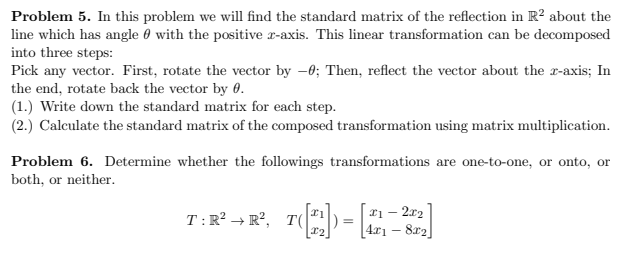 Solved Problem 5. In this problem we will find the standard | Chegg.com
