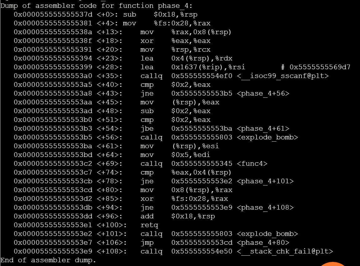 This is part of the binary bomb lab phase 4. Can | Chegg.com