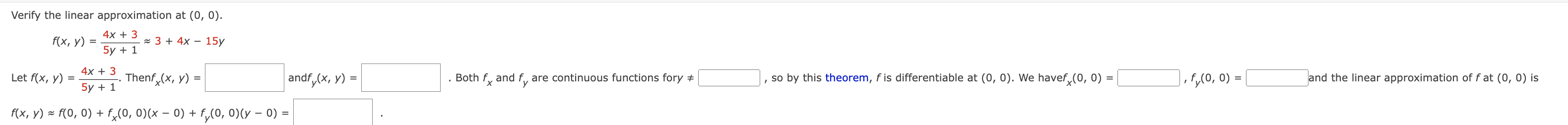 Solved Verify The Linear Approximation At 0 0