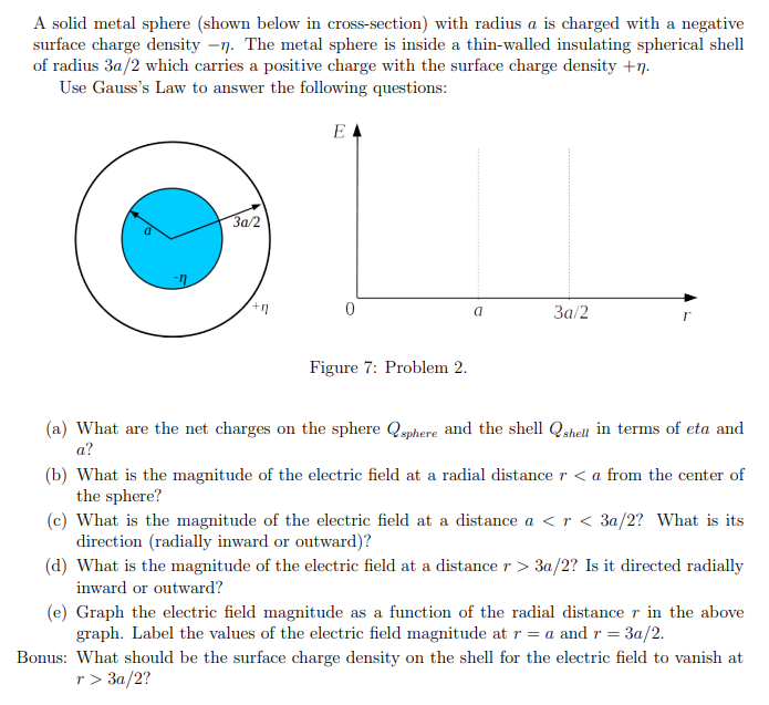Solved A solid metal sphere (shown below in cross-section) | Chegg.com