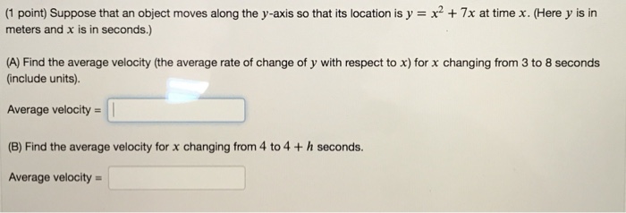 Solved 1 point) Suppose that an object moves along the | Chegg.com