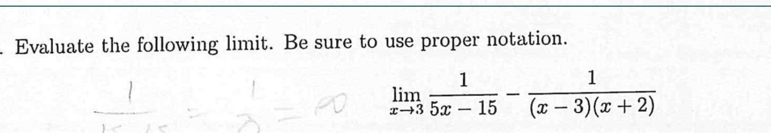 Solved Evaluate the following limit. Be sure to use proper | Chegg.com