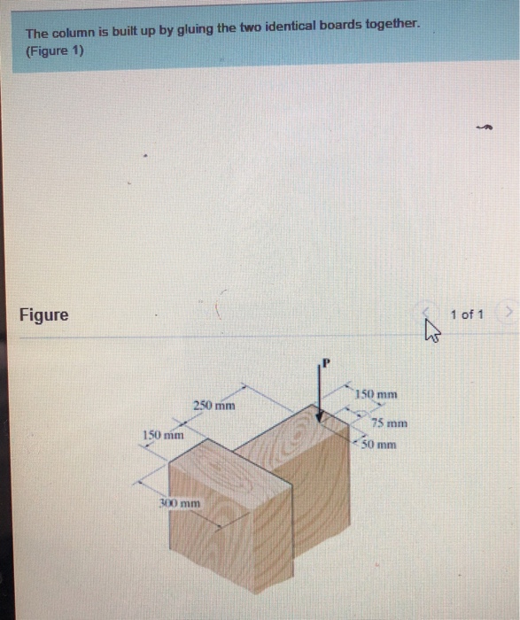 Solved The column is built up by gluing the two identical | Chegg.com