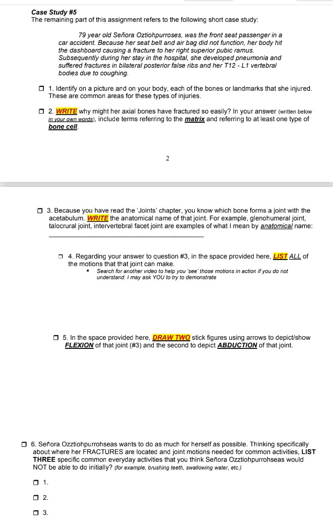 Solved Case Study #5 The remaining part of this assignment | Chegg.com