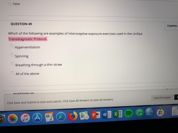 Solved n False QUESTION 49 2 points Which of the following | Chegg.com