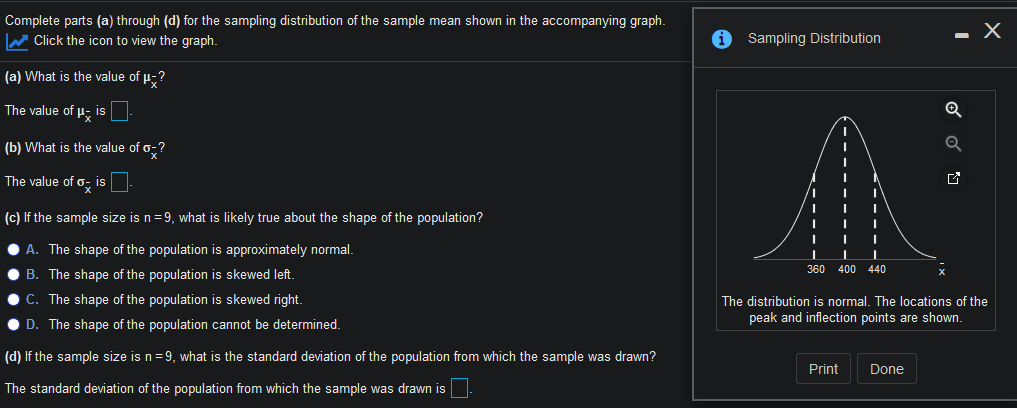 Solved Complete parts (a) through (d) for the sampling | Chegg.com