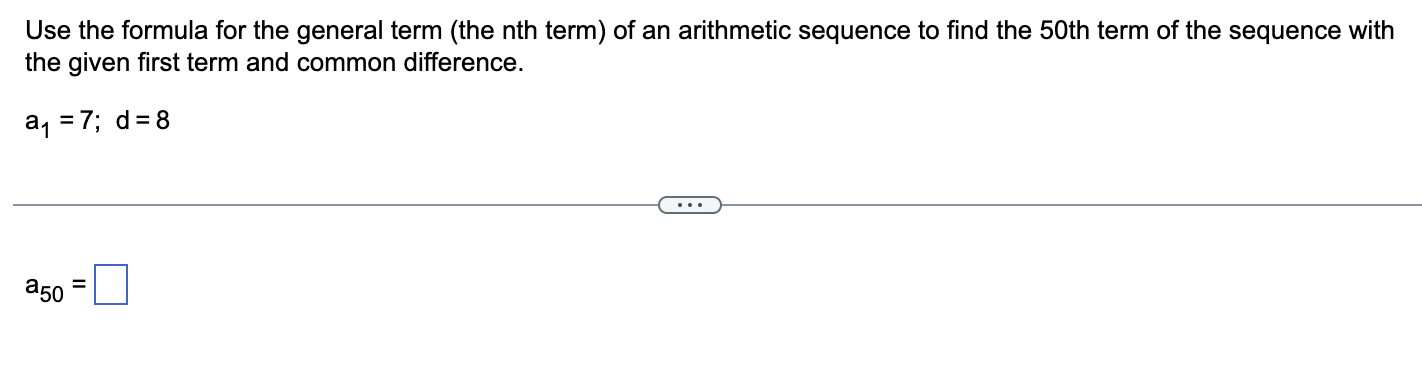 Solved Use the formula for the general term (the nth term) | Chegg.com