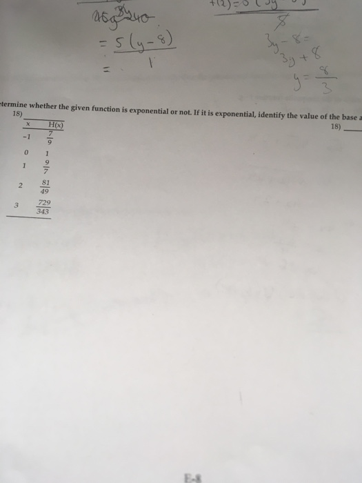 Solved Determine whether the given exponential or not. If | Chegg.com