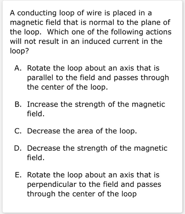 Solved: A Conducting Loop Of Wire Is Placed In A Magnetic ... | Chegg.com