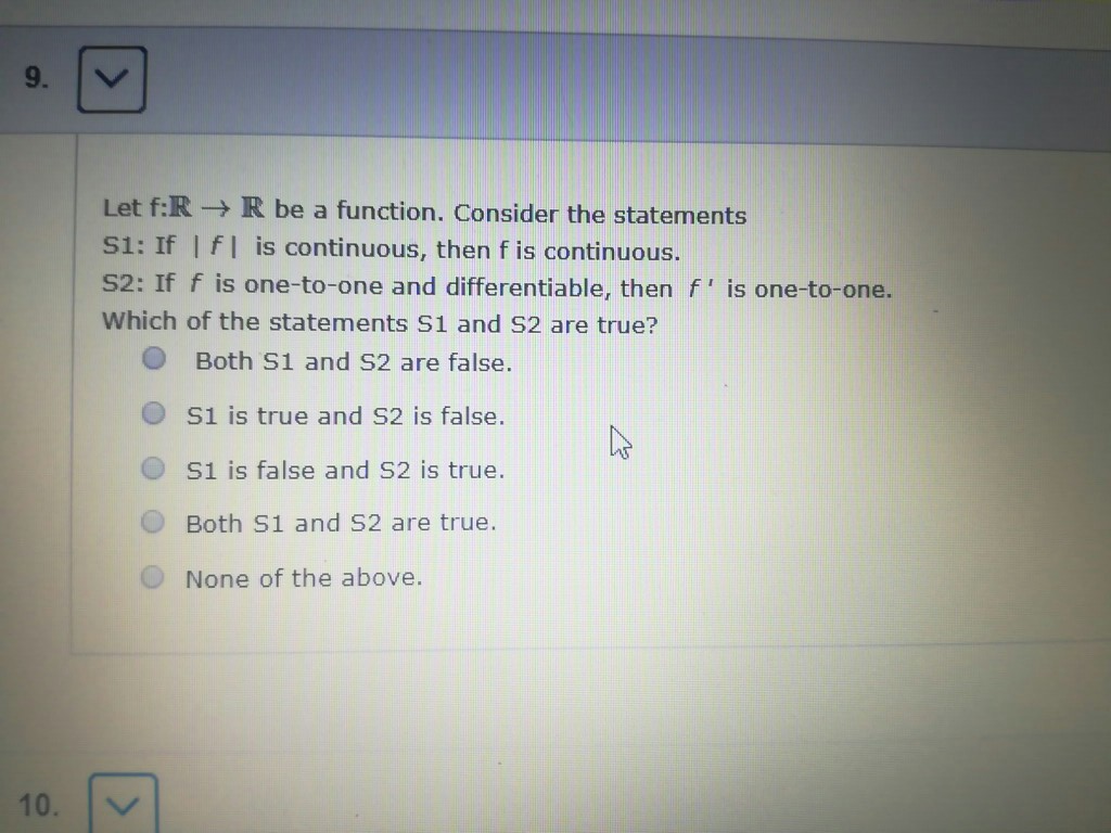 Solved Let f:R → R be a function. Consider the statements | Chegg.com