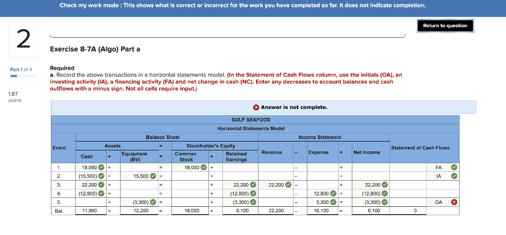 Solved Chapter 8 Homework Assignment Seved Help Save & Exit | Chegg.com
