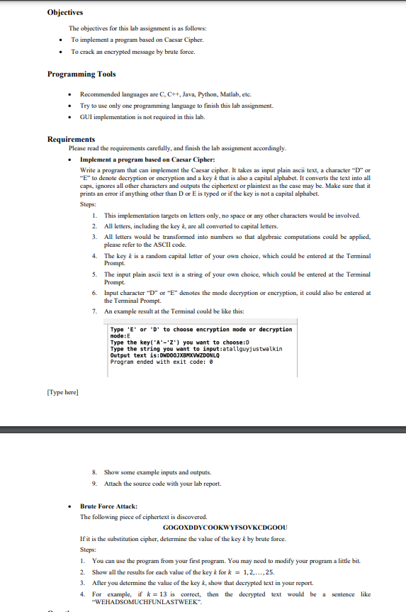 Solved Objectives The objectives for this lab assignment is | Chegg.com