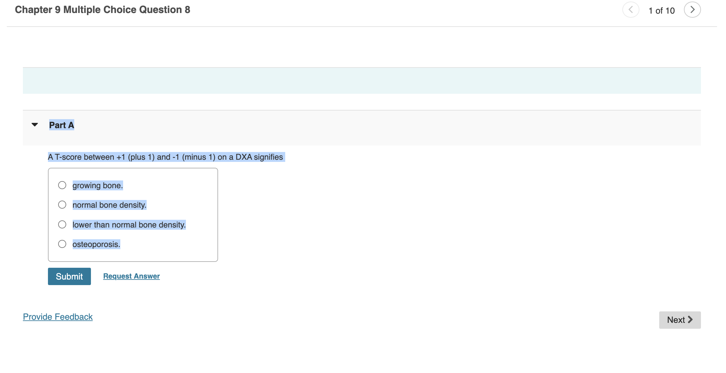 Solved A T-score between +1 (plus 1 ) and -1 (minus 1 ) on a | Chegg.com