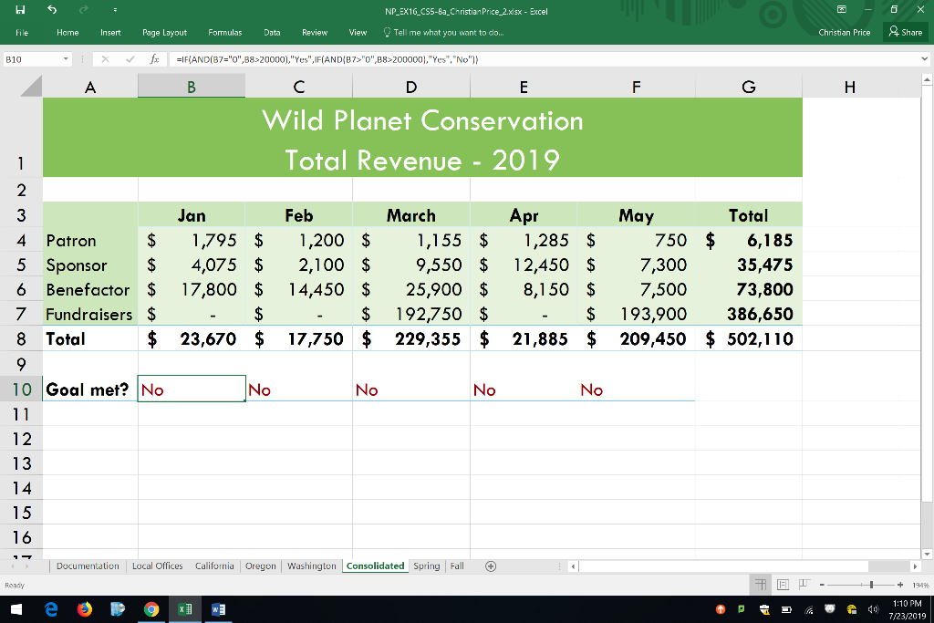 Solved This is step 13 in using functions and advanced | Chegg.com