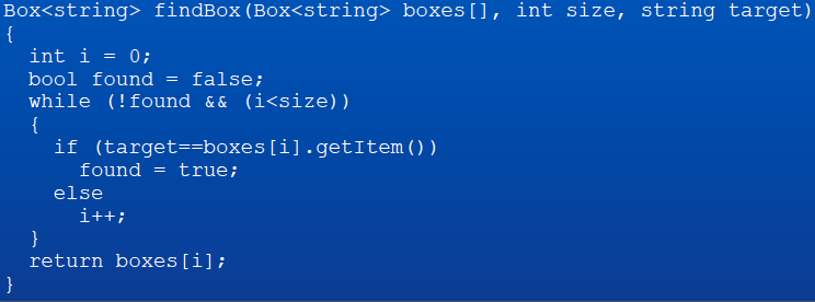 Solved template class Box { private: ItemType item; public: | Chegg.com