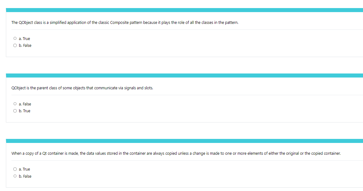 Solved The QObject class is a simplified application of the | Chegg.com