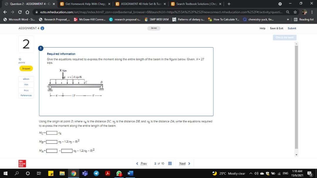 Solved Question 2 - ASSIGNMENT 4 - X Get Homework Help With | Chegg.com