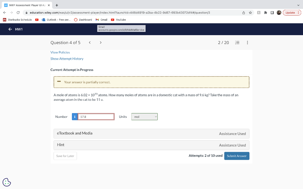 Solved A mole of atoms is 6.02×1023 atoms. How many moles of | Chegg.com
