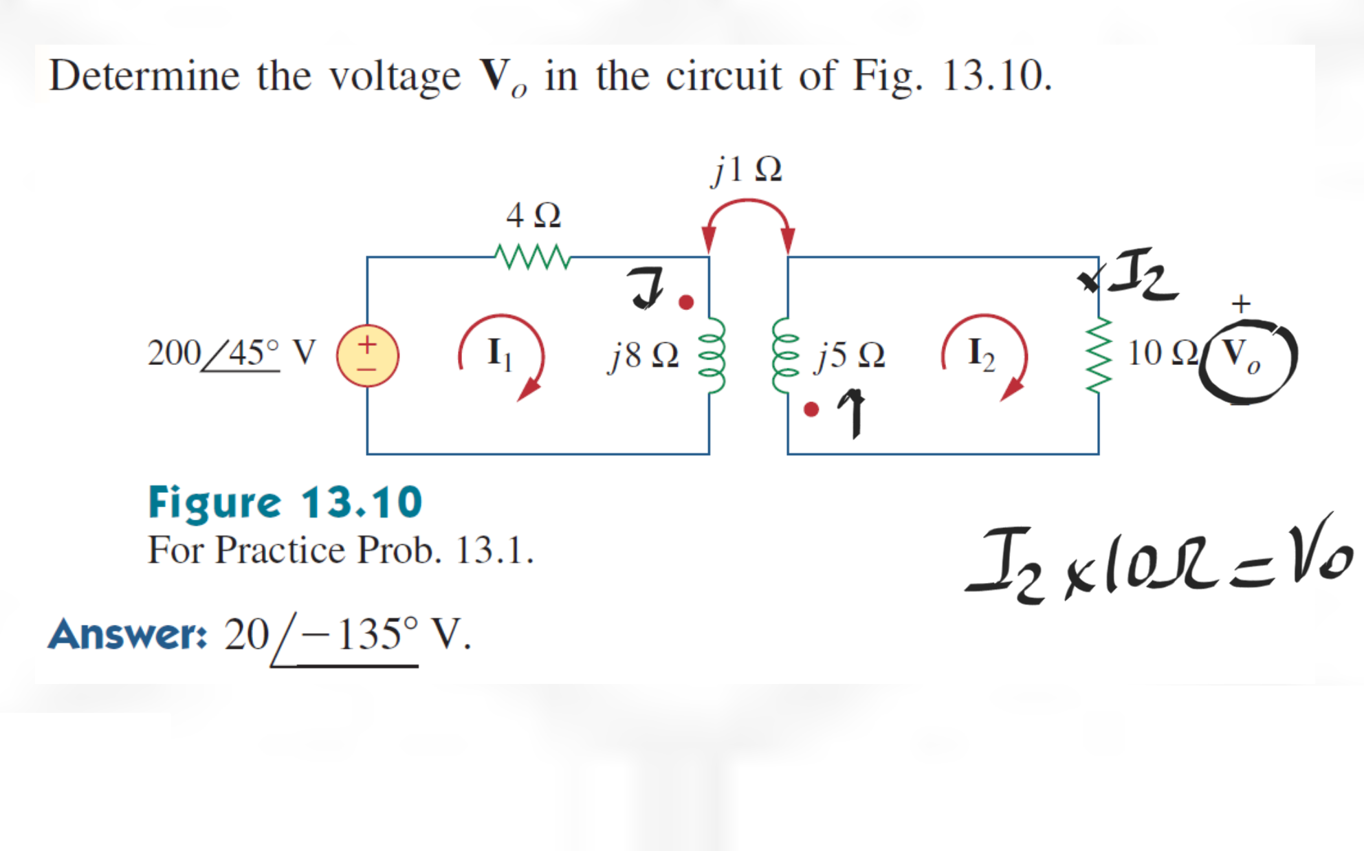 Solved Determine the voltage Vo in the circuit of Fig. | Chegg.com