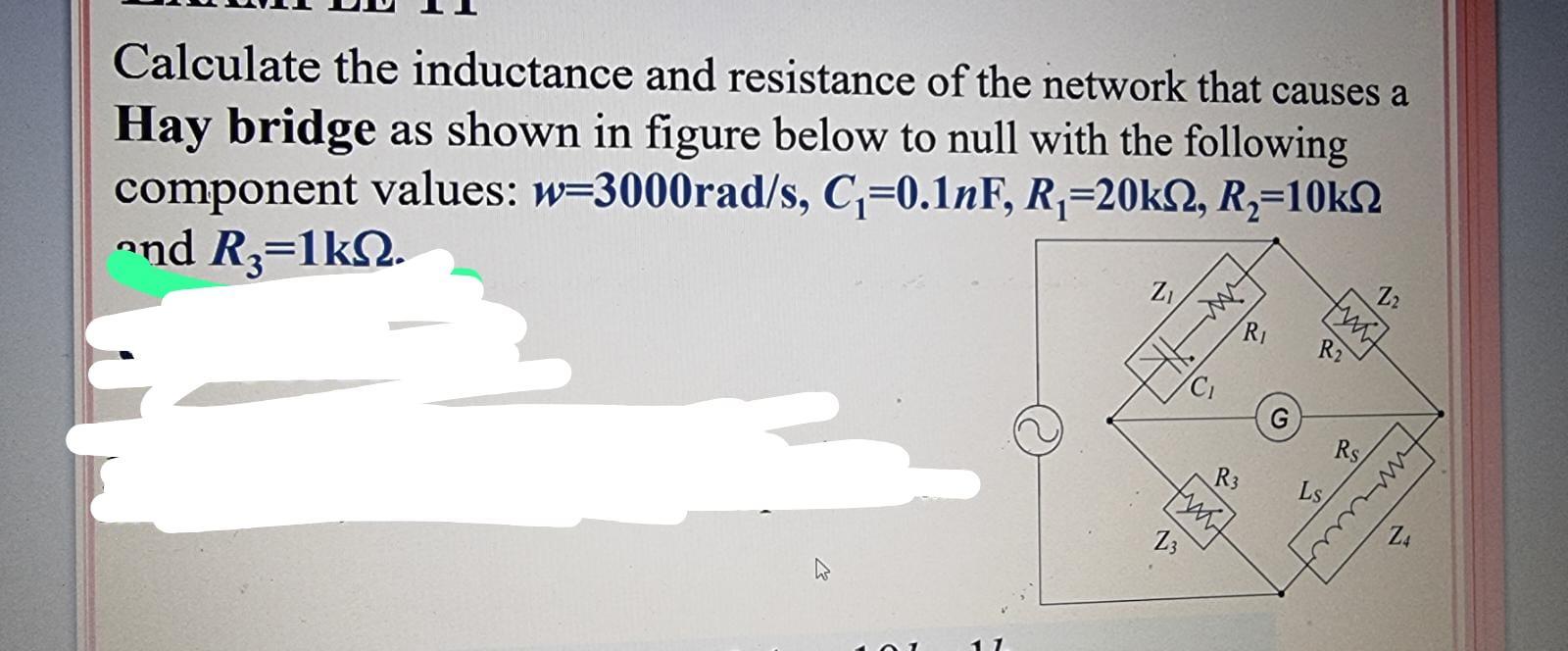 Solved Calculate the inductance and resistance of the | Chegg.com
