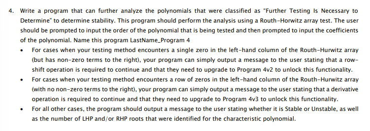 Solved 4. Write a program that can further analyze the | Chegg.com